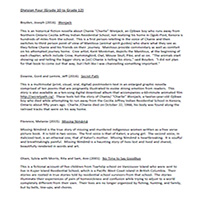 indigenous-lit-kit-book-annotation-list-div-four - Valoriser L'esprit