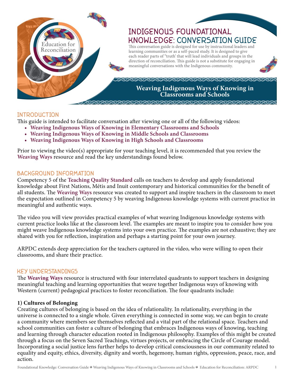 Classroom Supports - Empowering the Spirit